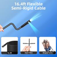 China Factory Price 4.5 Inch Display Waterproof Pipe Camera 8mm Snake Pipe Industrial Endoscope Camera with 2500mAh Lithium Battery for sale