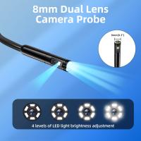 China Factory Price 4.5 Inch Display Waterproof Pipe Camera 8mm Snake Pipe Industrial Endoscope Camera with 2500mAh Lithium Battery for sale