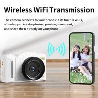 China Retro 5K Video Digital Camera With Optical Zoom Anti Shake 3 Inch Flip Screen Vlog CMOS Camera Support External Lens for Vlog for sale