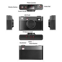 China Retro HD 2.7K Waterproof Camera  IP68 5M Waterproof Auto Focus 16X Digital Zoom Underwater Camera for Swimming and Diving for sale