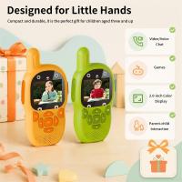 China 2026 Newest Portable Children Video Walkie Talkies for Kids Outdoor Parent-child Interphone Toys with 3 Funny Games Easy to Use for sale