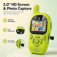 China 2026 Newest Portable Children Video Walkie Talkies for Kids Outdoor Parent-child Interphone Toys with 3 Funny Games Easy to Use for sale