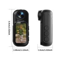 China Mini Thumb Magnetic Wearable 4K Video Camera with WIFI Connection Magnetic Base Body Camera for Daily Outdoor Sports Recording for sale