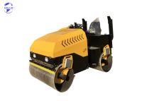 China EPA 3000kg Vibration Roller 3t Double Drum Road Compactor with 50Kn Force and 75Hz Frequency for sale