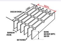 China Hot-Dip Galvanized Steel Grating with 25-100mm Bearing Bars and 38-120mm Cross Bar Pitch for Industrial Use for sale