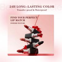 China Wholesale Luxury High-pigment Matte Lipsticks Fashionable Non-sticky Waterproof Long-lasting Velvety Lipsticks for sale