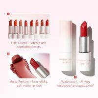 China Wholesale Cosmetics Vegan Organic Waterproof Long-lasting Makeup Own Brand Cream Nude Velvet Matte Lipstick for sale