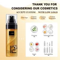 China Private logo One Size Setting Spray Waterproof Organic Vegan Gold Matte Setting Spray Oil Control Long Lasting Fixing Spray for sale