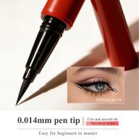 China Low Minimum Order Quantity Waterproof Private Label Long-lasting Eyeliner Makeup Cruel Non Vegan Black Liquid Eyeliner for sale