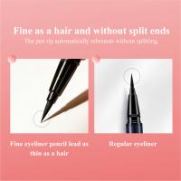 China Low Minimum Order Quantity Waterproof Private Label Long-lasting Eyeliner Makeup Cruel Non Vegan Black Liquid Eyeliner for sale