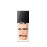 China Customized 24H Matte Long-Lasting Makeup Foundation Liquid 50 Colors Oil Control Sweat Proof Concealer Friendly Mask for sale