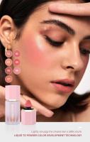 China Cosmetics Factory Customized Dual-use Juice Liquid Blush Natural Cosmetics Long-lasting No-mark Face Blush for sale