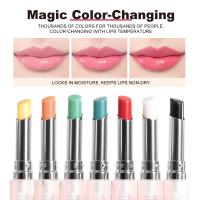 China Magic  Color-changing Lipstick Natural Moisturizing Lip Balm Repairing and Exfoliating Organic Plumping Vegan Lip Balm -OEM/ODM for sale