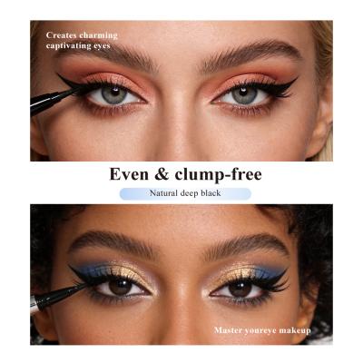 China Low Minimum Order Quantity Waterproof Private Label Long-lasting Eyeliner Makeup Cruel Non Vegan Black Liquid Eyeliner for sale