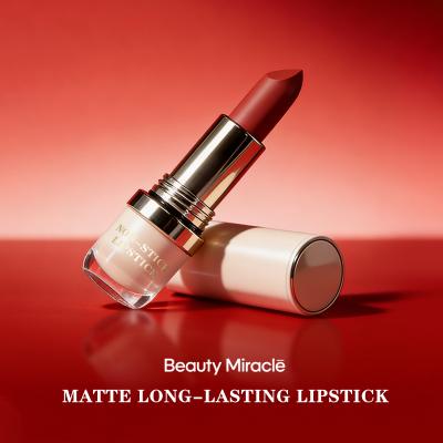 China Wholesale Cosmetics Vegan Organic Waterproof Long-lasting Makeup Own Brand Cream Nude Velvet Matte Lipstick for sale
