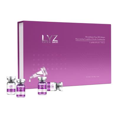 China Polypeptides Collagen Oligopeptide Ampule Freeze-dried Lyophilized Powder Microneedling Face Skin Care Serum for Microneedling for sale