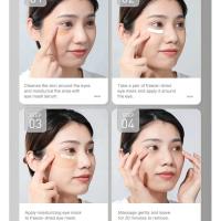 China OEM Customized Private Label Eye Mask Niacinamide Hyaluronic Acid Freeze Dried Pearl Powder Removes Dark Circles Reduces Fine for sale