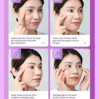 China Freeze-Dried Eye Mask Hyaluronic Acid Ceramide Collagen III Brightening Firming Anti-Aging Removes Dark Circles Reduces Fine for sale