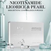 China LYZ Factory Wholesale Anti-Aging Firming Microneedle Ampoule Serum Freeze Dried Niacinamide Pearls Whitening Commercial for sale