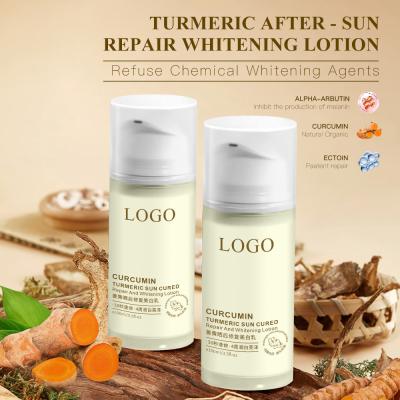 China Private Label Cosmetics Organic Lightening Moisturizing Turmeric Skin Care Products Turmeric Whitening Face Lotion for sale