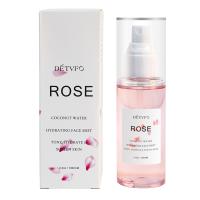 China High Quality Organic Rose Water Facial Toner Moisturizing Spray Anti-Aging Private Label Face Care Skin Care Products Free for sale