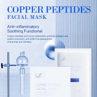 China OEM Factory Microneedling Care HA Blue Copper Peptide Skin Care Mask Hyaluronic Acid Facial Mask for Face Nose Repair Free for sale