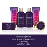 China OEM Factory Wholesale Gorgeous Bath Set Ceramide Astaxanthin Vitamin E Body Care Wash for Home Spa Use for sale