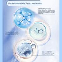 China OEM Custom Blue Copper Prptides Freeze Dried Eye Mask China Factory Hyaluronic Acid Peptide Removes Dark Circles Whiten Eye for sale