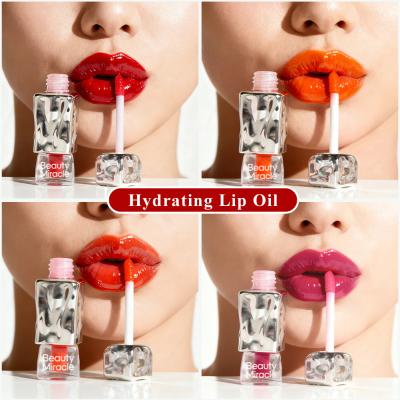 China Private Label Lip Plumper Custom Label Long-lasting Logo Waterproof Moisturizing Tinted Lip Oil for sale