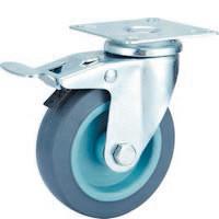 China Swivel Small  TPR caster with brake for light duty shelf, 2