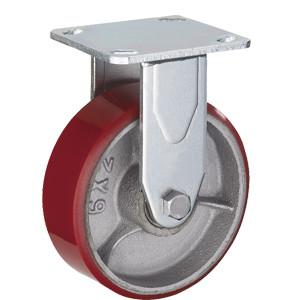 China Rigid PU cast iron Caster for sale
