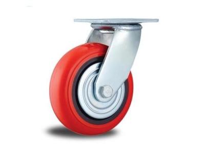 China Swivel PU cast iron Caster Korea for sale