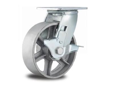 China Side Brake Steel Caster for sale