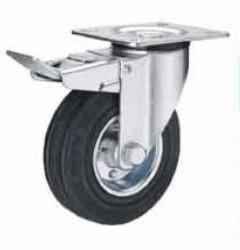 China Total Brake Industry Rubber Caster (Europe) for sale