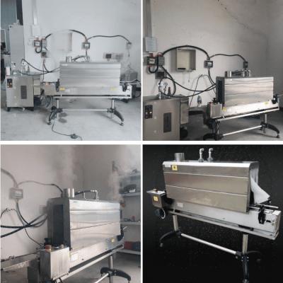 China Bottle Labels Steam Shrink Tunnel Machine 83pcs/Min With 18kw Electric Steam Boiler for sale