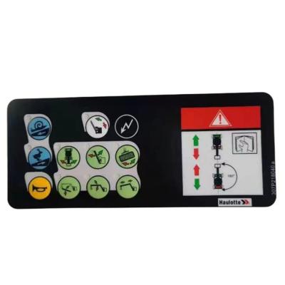 China Haulotte Decal 307P218040 Decal Upper Control Box Label for Haulotte Lifts HA12IP for sale