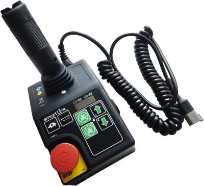 China UJC-24DC-UN Universal 24V DC Scissor Lift Platform Control Box Joystick Controller Aftermarket Replacement for sale