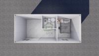 China Fireproof Insulated Detachable Container House 3x6m Heavy Caliber Steel Modular Office for sale