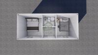 China Fireproof Insulated Detachable Container House 3x6m Heavy Caliber Steel Modular Office for sale