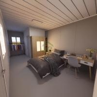 China Insulated 20ft Prefabricated Dormitory 18m2 Detachable Home for Mining Oil Projects for sale