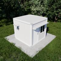 China Detachable Container House With White Panel And Front Sunshade for sale