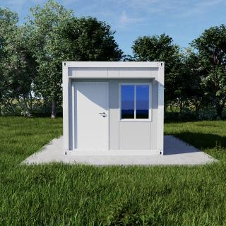 China Detachable Container House With White Panel And Front Sunshade for sale