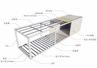 China Fireproof Insulated Detachable Container House 3x6m Heavy Caliber Steel Modular Office for sale