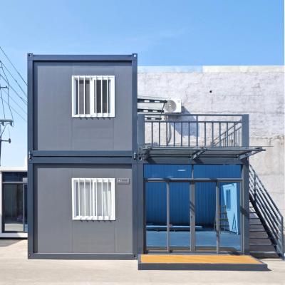 China 3x6m Detachable Container Office 18m² Flat Pack Prefab Building for Construction Site for sale