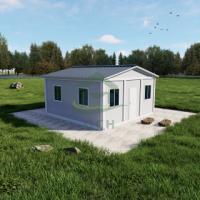 China 6x6m Prefab Container House 2 Bedroom Modular Home with Galvanized Steel Frame 36m² for sale