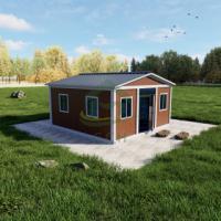 China 6x6m Prefab Container House 2 Bedroom Modular Home with Galvanized Steel Frame 36m² for sale