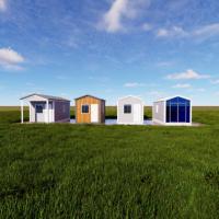 China Snow Load Reinforced A Frame Container House 18m² 3x6m Weather Resistant for Northern Europe for sale