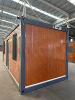 China Eco Friendly Z Folding Container House Detachable With Orange EPS Sandwich Wall Panel for sale
