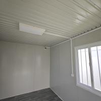 China Detachable Container House With White Panel And Front Sunshade for sale
