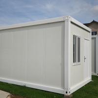 China Detachable Container House White Panel Portable Cabin With Bathroom for sale